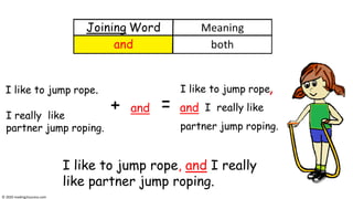How to Teach Kids to Make Compound Sentences Using Joining Words (and ...