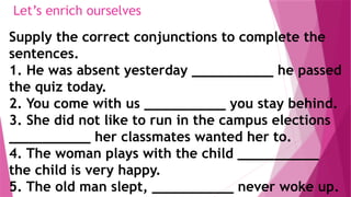 compound sentences powerpoint presentation | PPTX