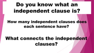 compound sentences powerpoint presentation | PPTX