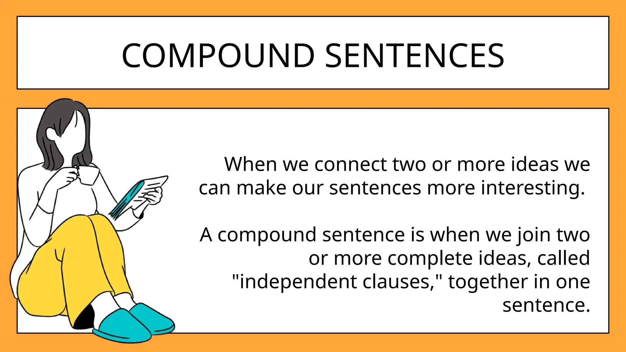 Compound Sentences English Presentation Colourful Lined Illustrative ...
