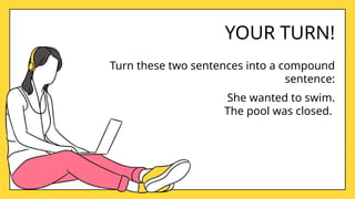 Compound Sentences English Presentation Colourful Lined Illustrative ...