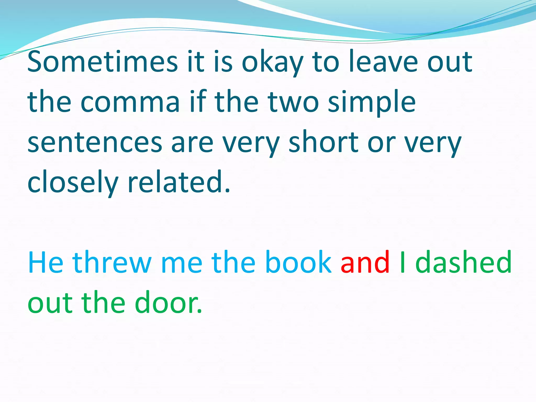 compound sentences fanboys powerpoint.ppt