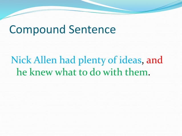 compound sentences fanboys powerpoint.ppt
