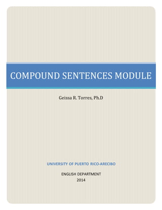 Presentation of Compound Sentences | DOCX