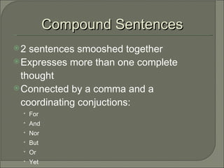 Compound sentences | PPT
