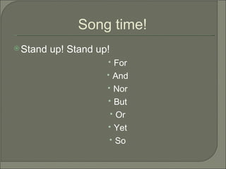 Compound sentences ppt | PPT
