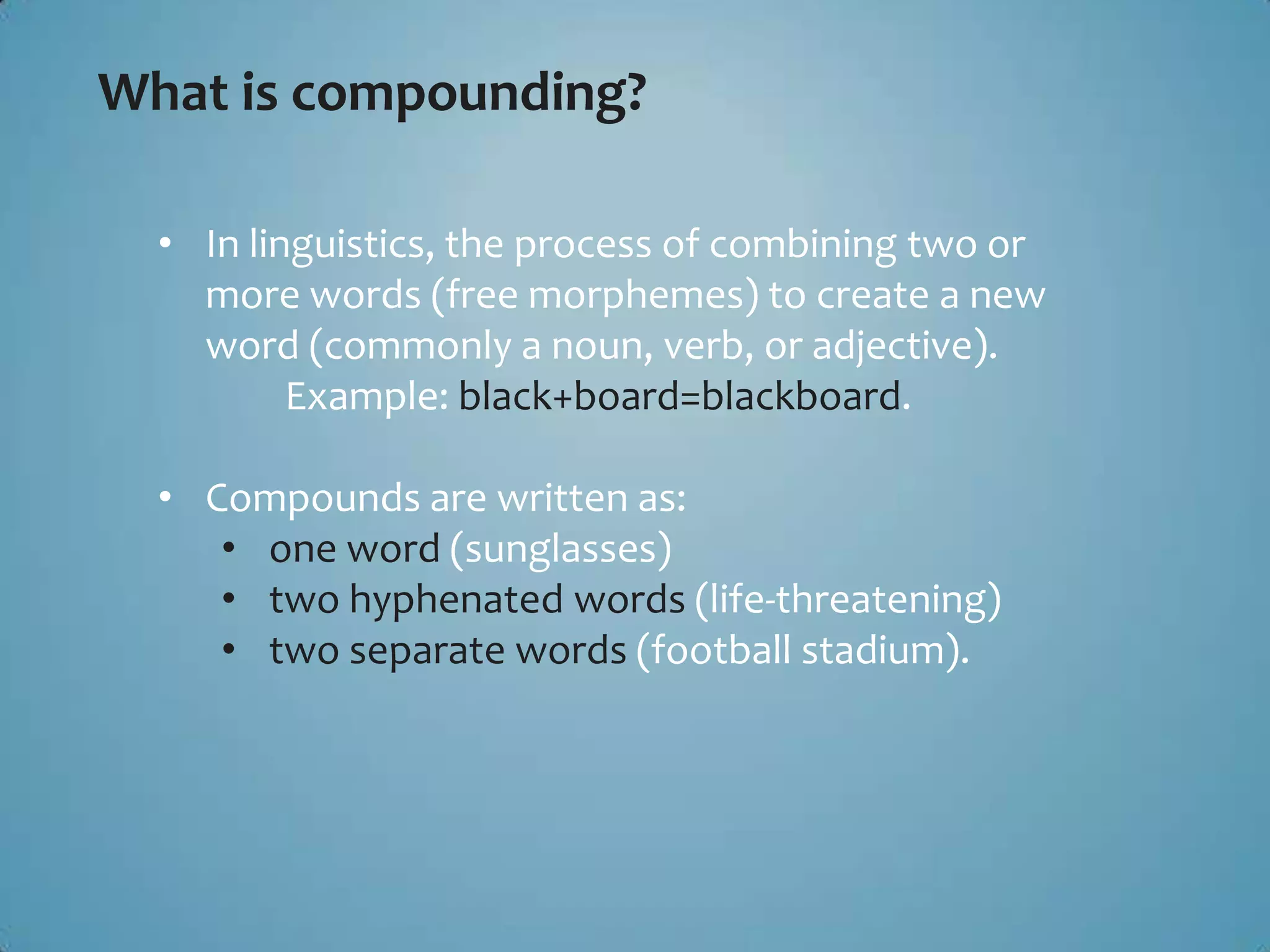 Compounding | PPTX