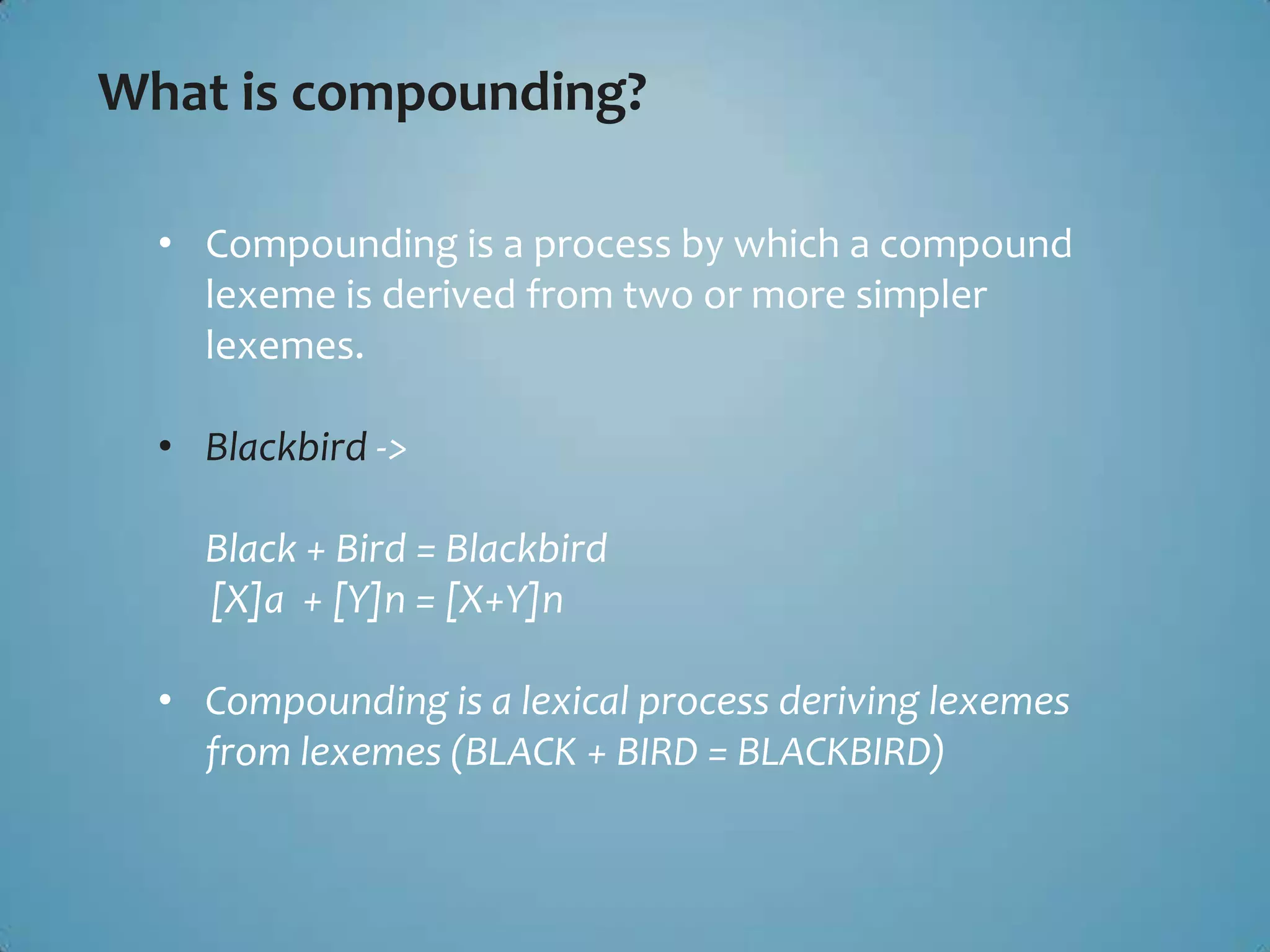 Compounding | PPTX