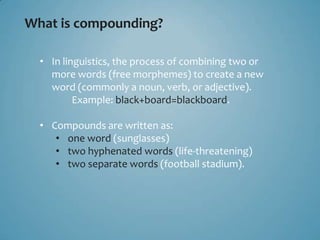 Compounding | PPTX