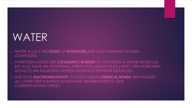 Compounds of oxygen | PPT