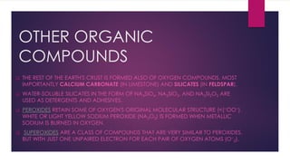 Compounds of oxygen | PDF | Chemistry | Science