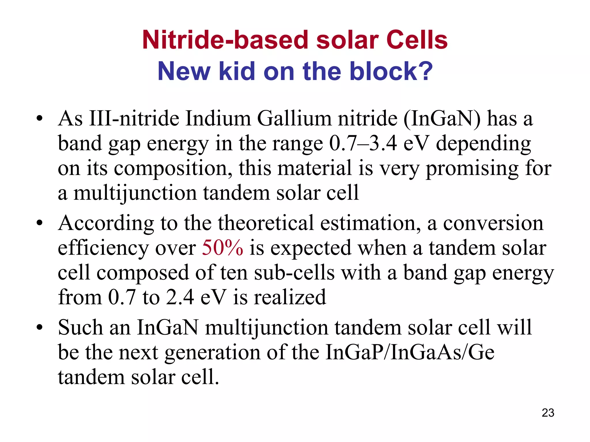 Compound Solar Cells.ppt | Chemistry | Science