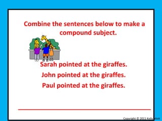 Compound subjects and compound predicates | PPT | Sports