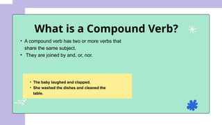 Compound Subjects and Verbs 7th grade PPTM | PPTX