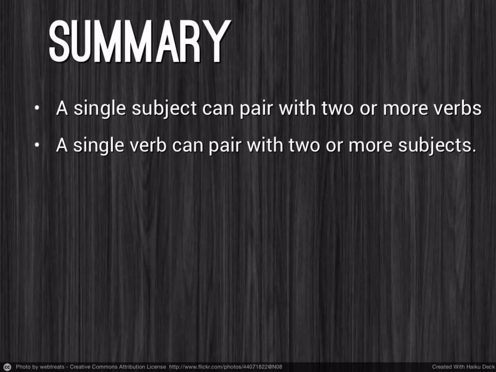 Compound verbs and compound subjects | PPTX