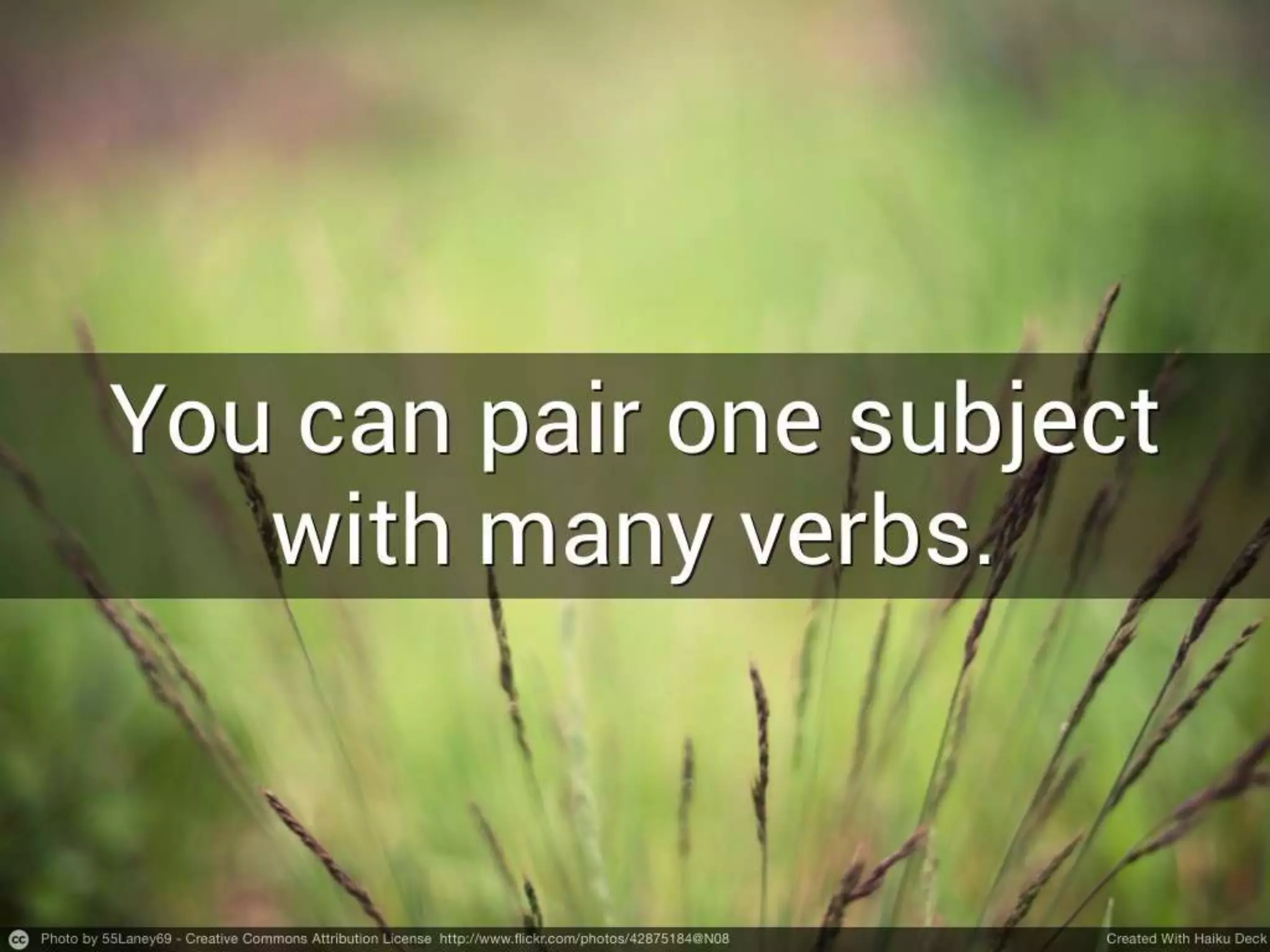 Compound verbs and compound subjects | PPTX