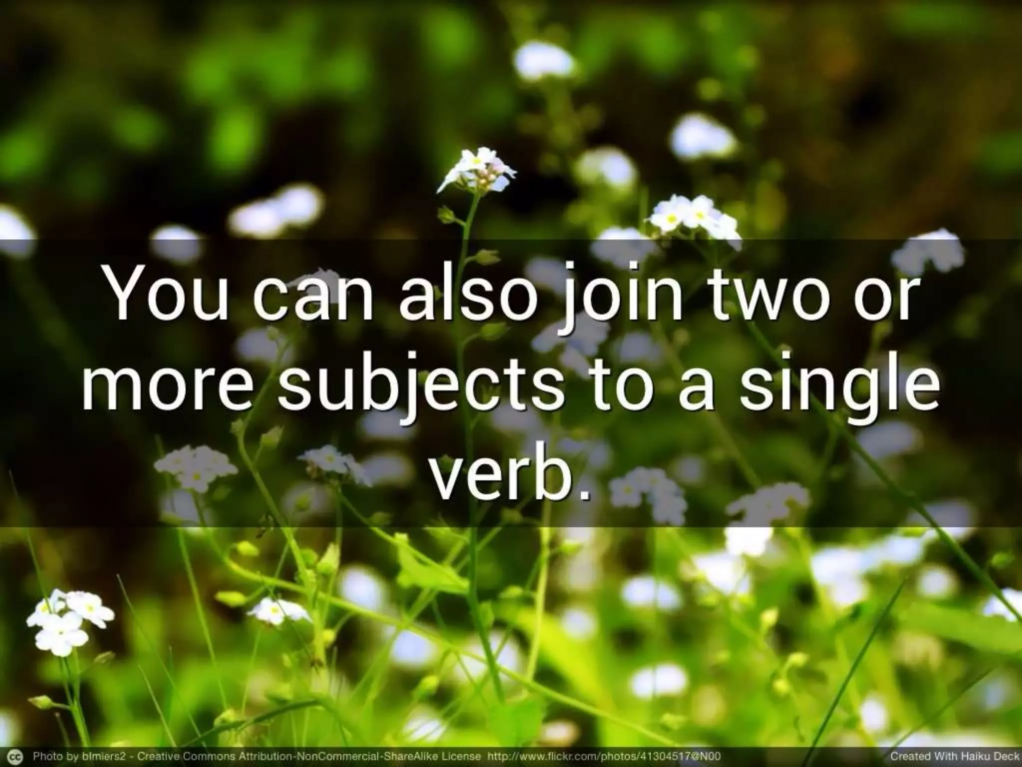 Compound verbs and compound subjects | PPTX