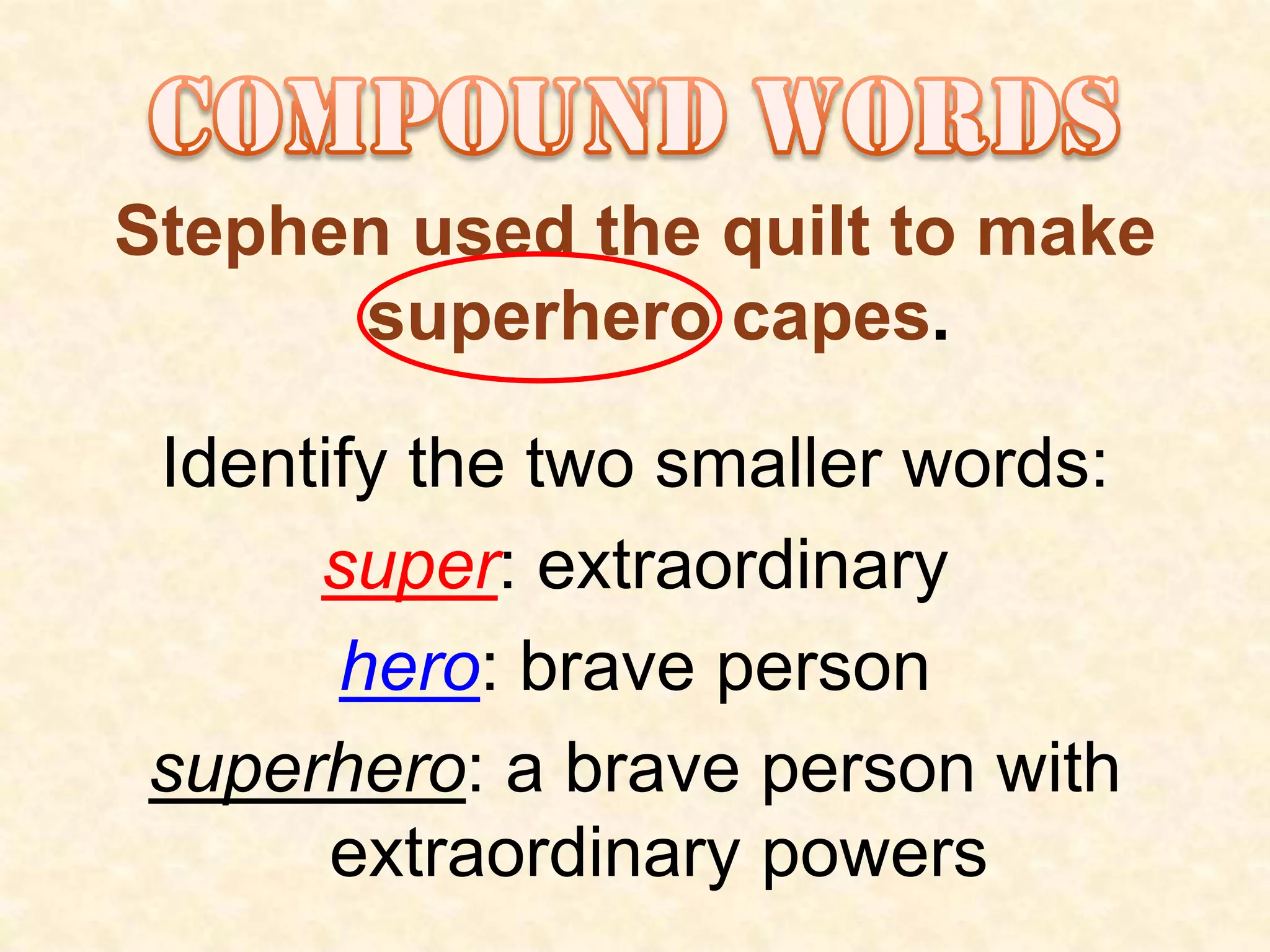 Compound Words | PPT