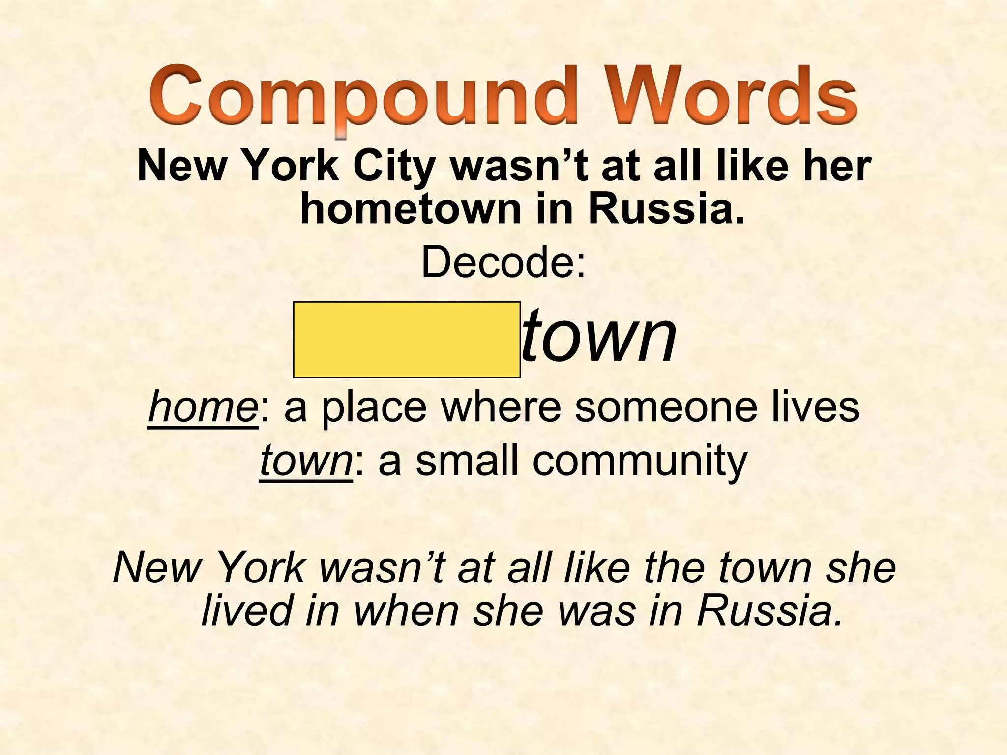Compound Words | PPT