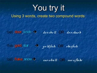 Compound words | PPT