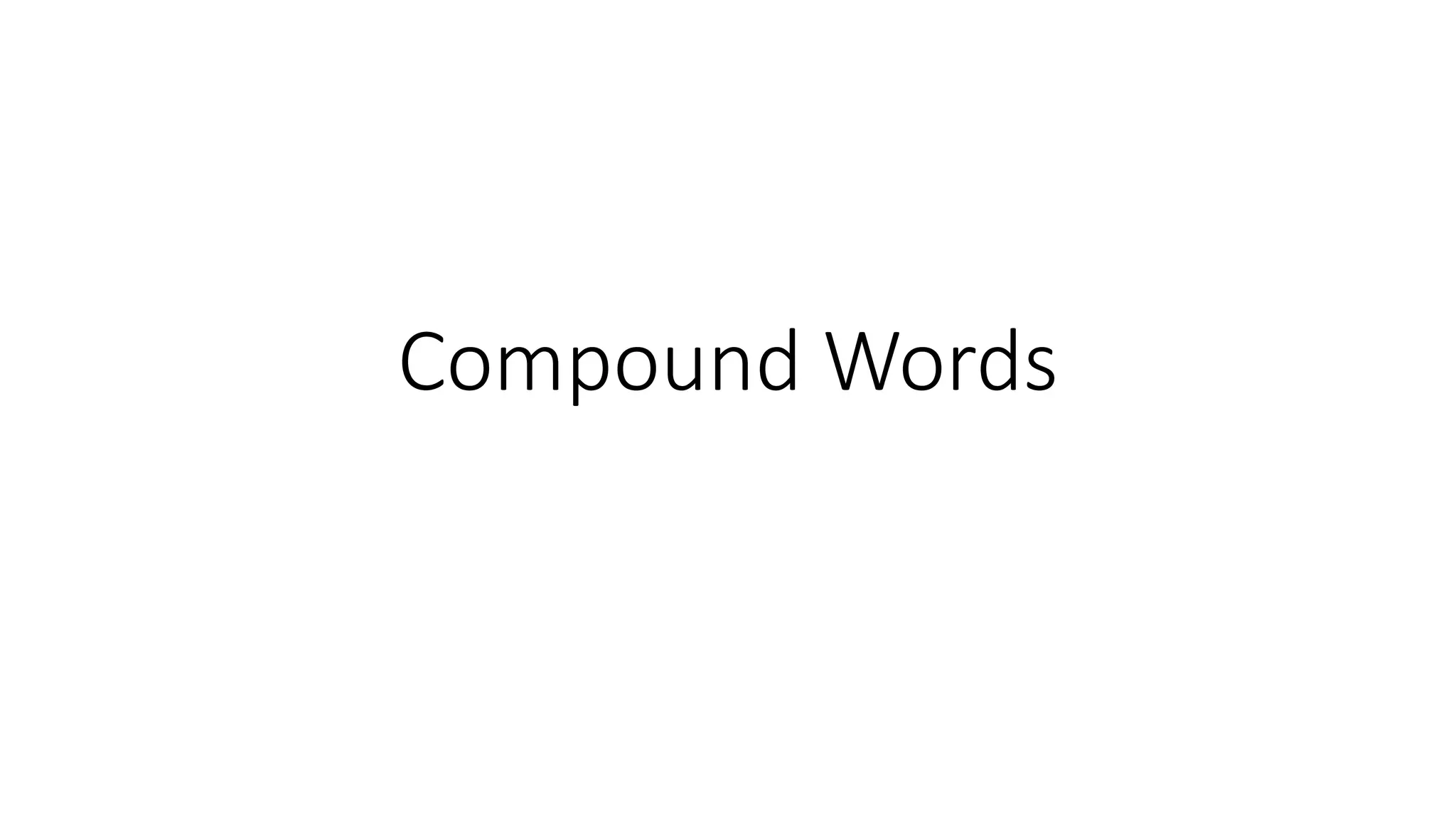 Compound Words.ppt