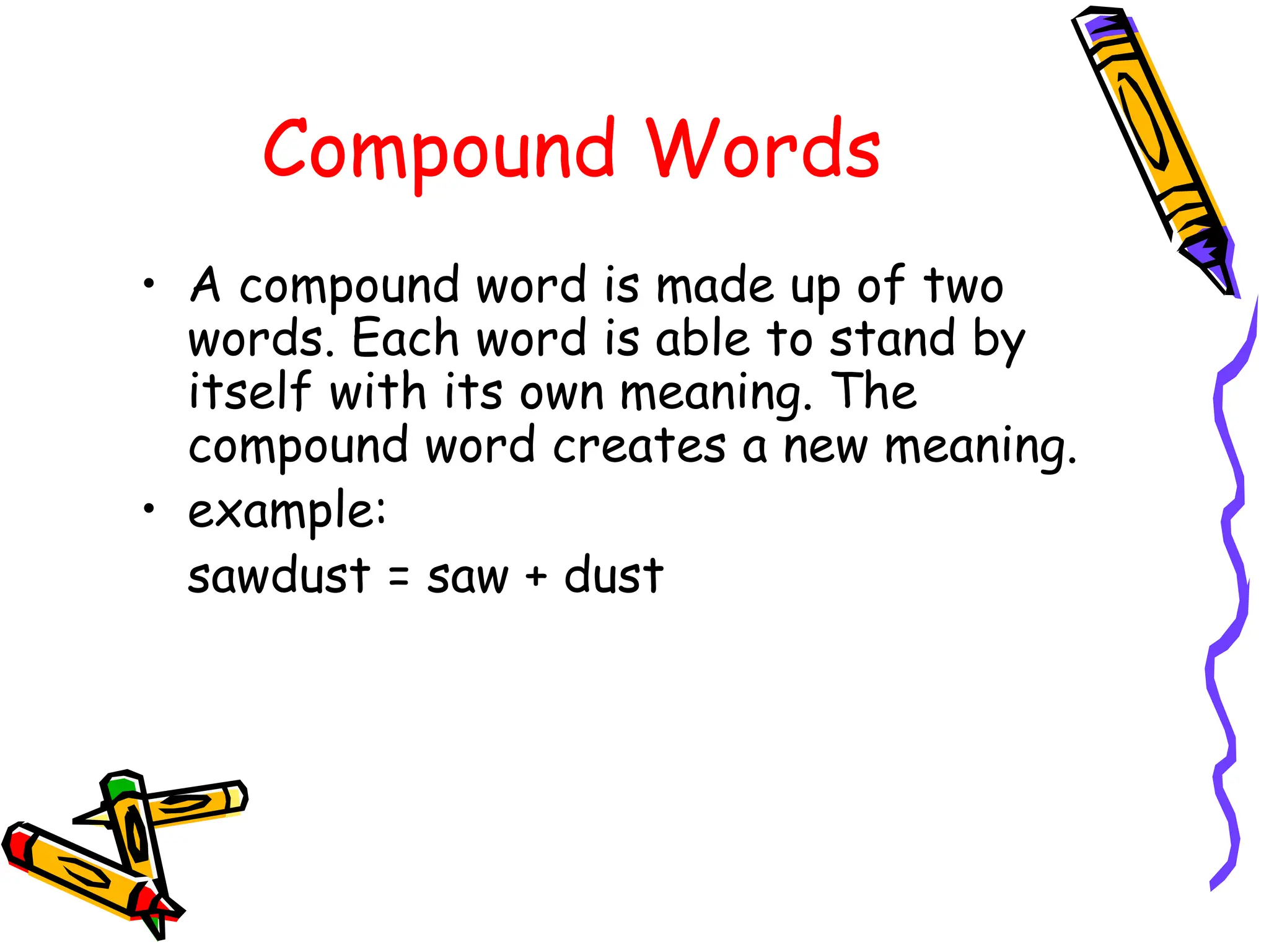Compound Words for english language speak.ppt