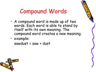 Compound Words for english language speak.ppt