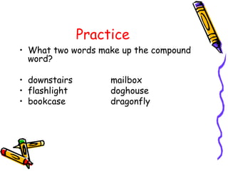 Compound Words for english language speak.ppt