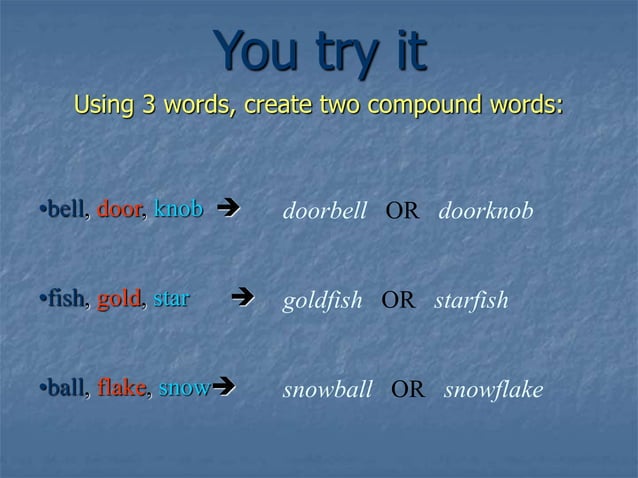 Compound words English , Second Grade English | PPT