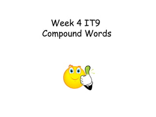 compound word POWERPOINT PRESENTATIONS.. | PPT