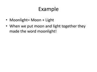 Compound words | PPTX