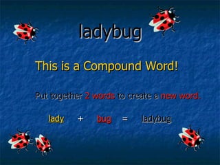Compound words activities | PPT