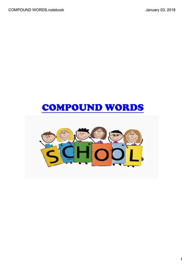 Compound words pdf | PDF