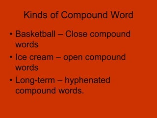 CompoundWordsPowerPointwithnarration-1.ppt | Chemistry | Science