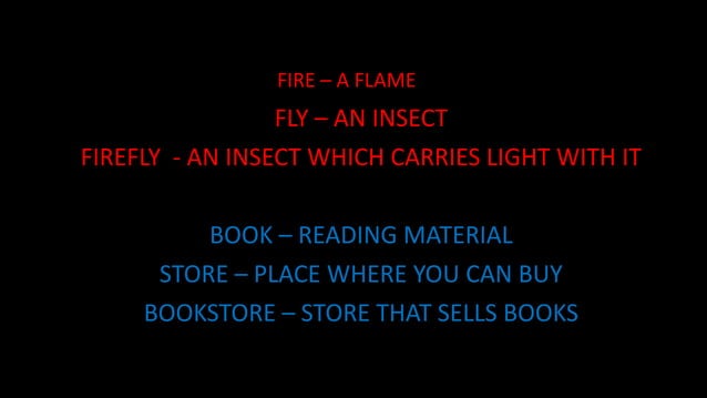 Compound words ppt | PPTX