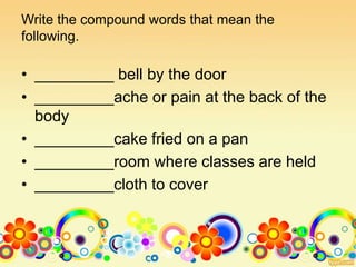 Compound Words | PPT