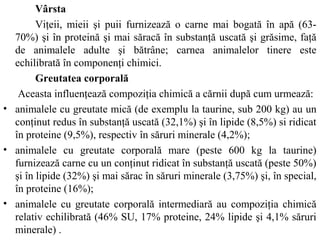 Compozitia chimica a carnii | PPT