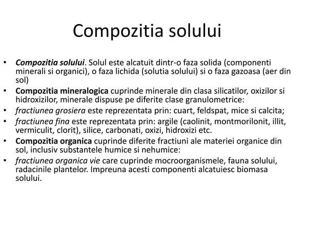 Compozitia solului.pptxxxxxxxxxxxxxxxxxxx | PPT