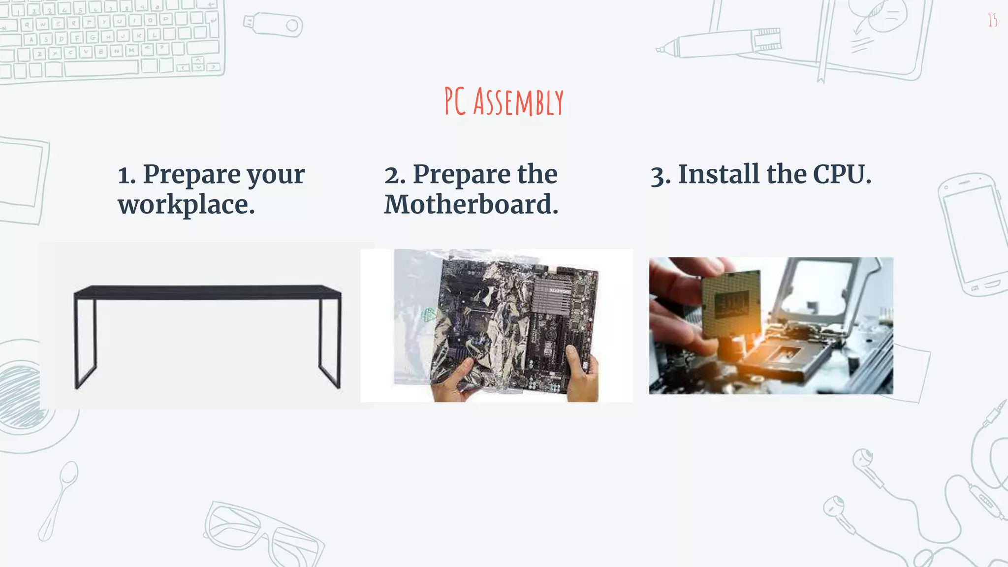 PC Assembly, PC Disassembly, and Connecting PC Peripherals | PPTX