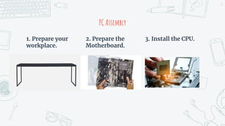 PC Assembly, PC Disassembly, and Connecting PC Peripherals | PPTX