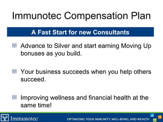 Immunotec Compensation Plan - English | PPT