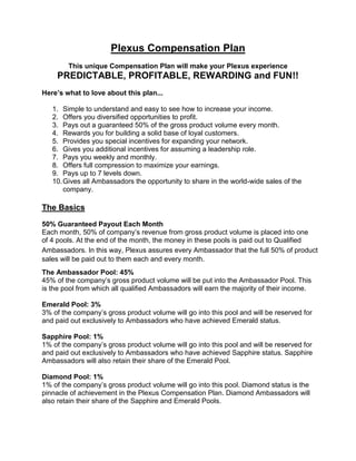 Comp plan overview | PDF