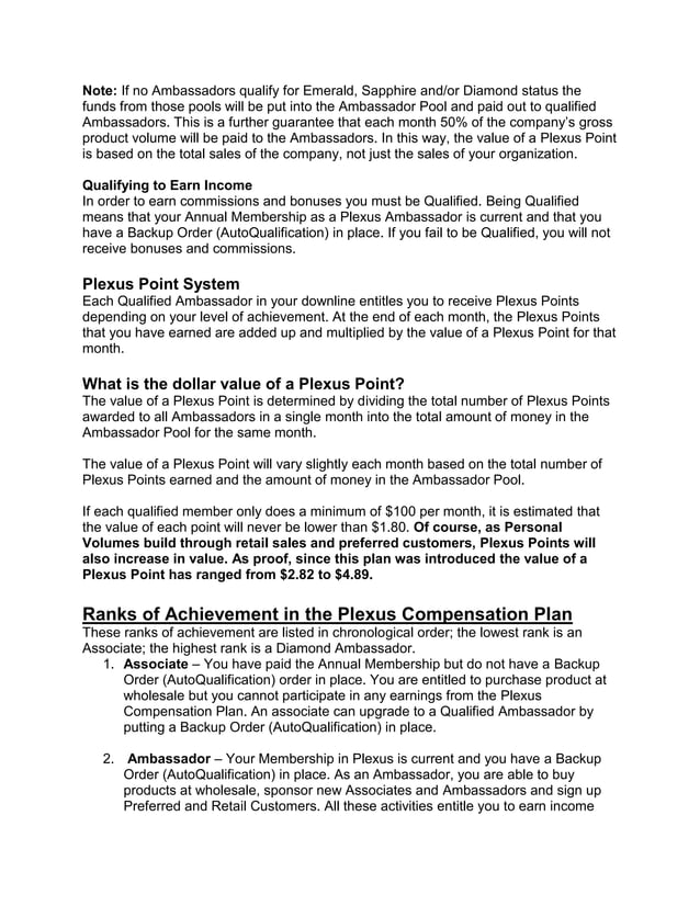 Comp plan overview | PDF