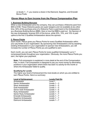 Comp plan overview | PDF