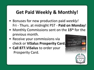 Visalus Compensation Plan | PPT