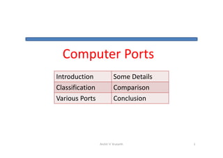 Comp ports | PPT