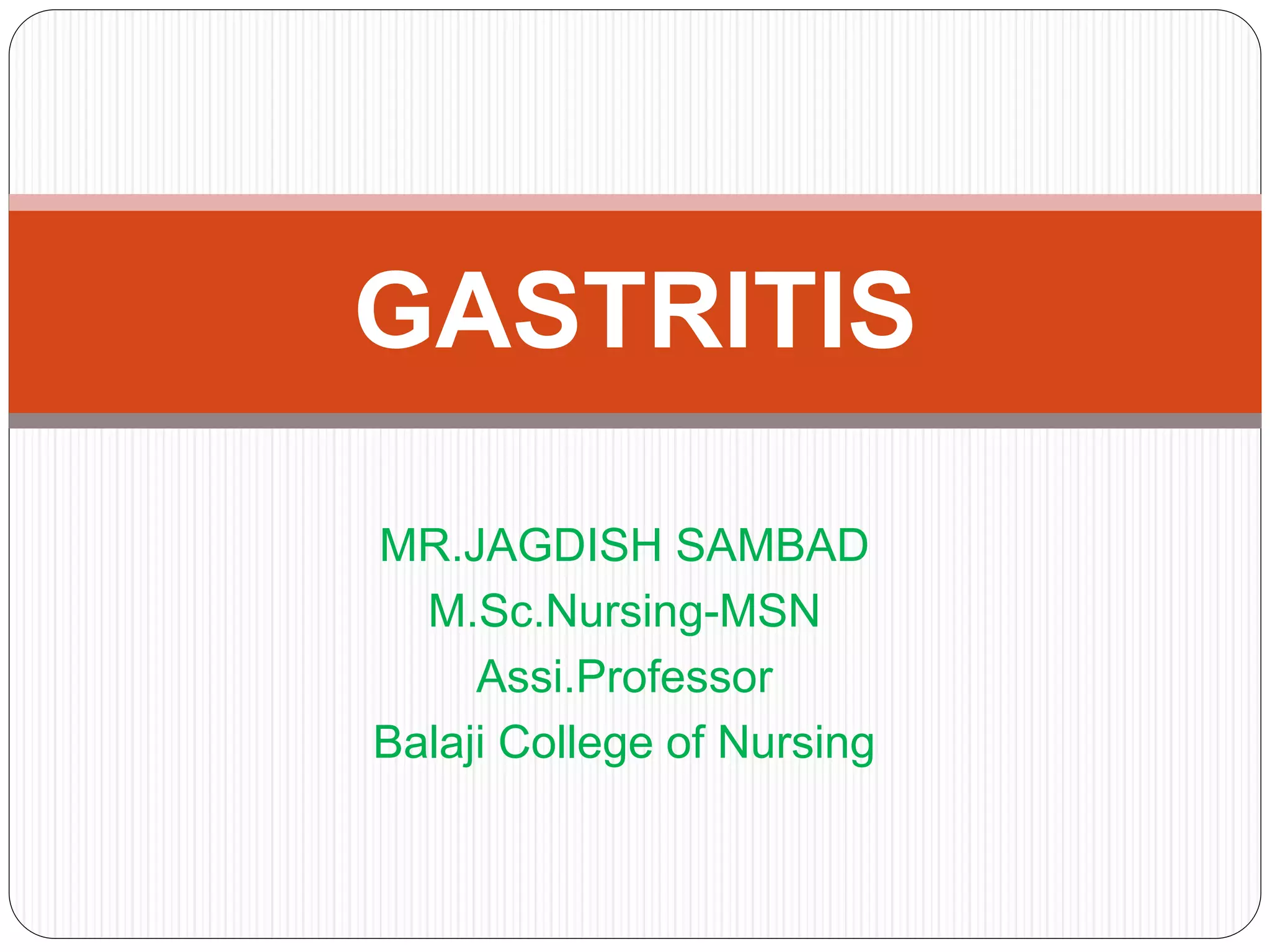 Gastritis | PPT