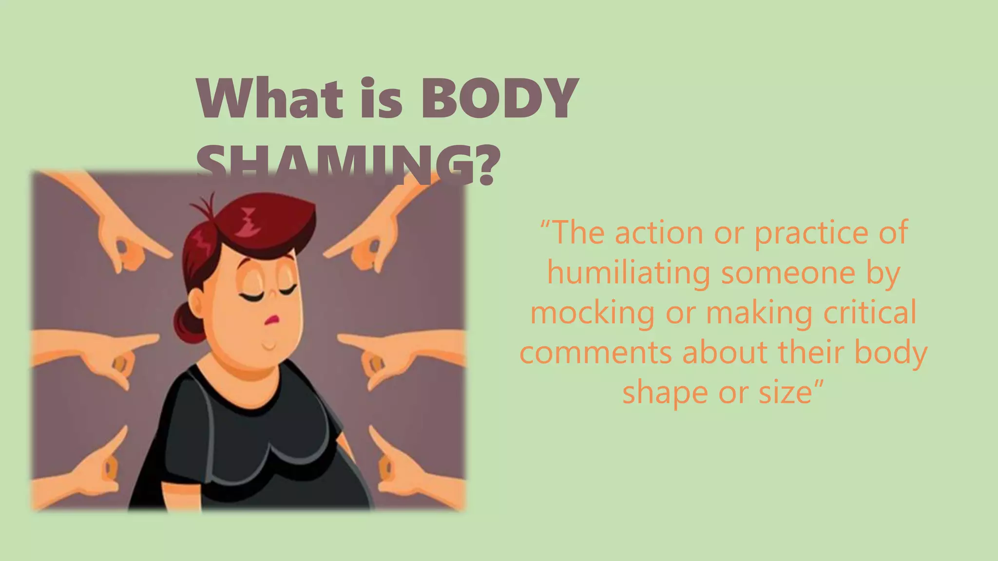 Body shaming | PPTX