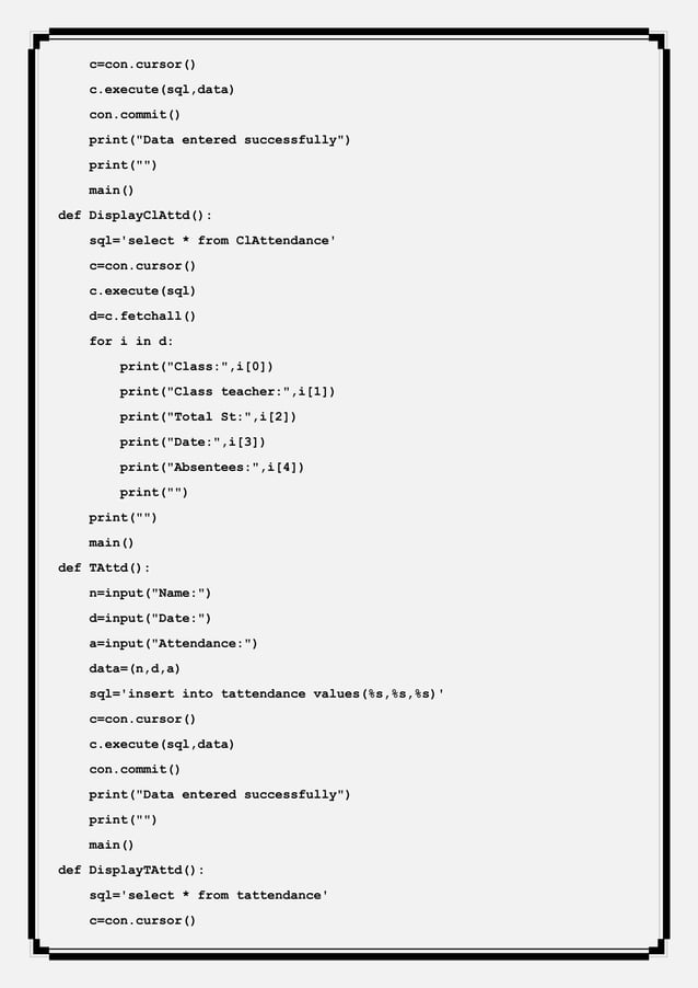 Computer Project for class 12 CBSE on school management | PDF