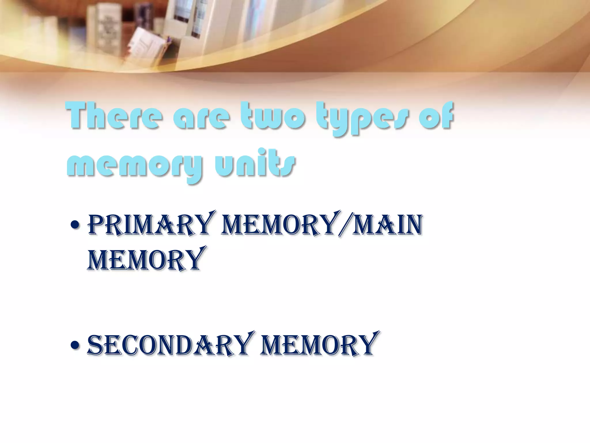 computer memory | PPTX